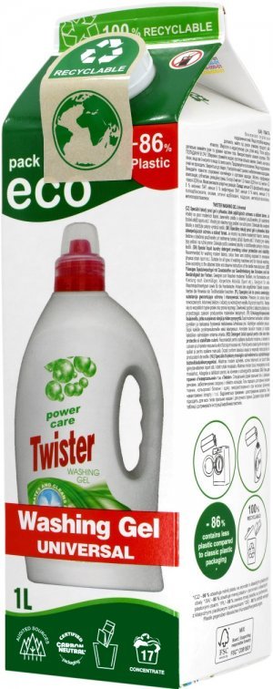 Twister washing gel - Power Care - for all types of laundry 1L D-PAK ...